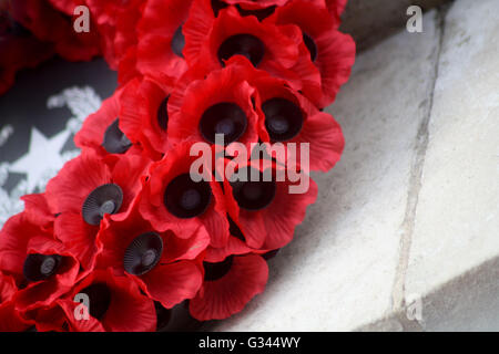 An Armistice Day scene in London on 11th November 1918 with a group of ...