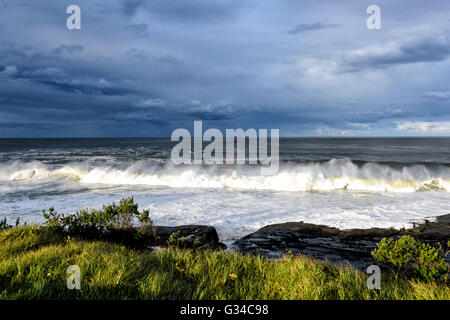 View of a stormy seascape of waves and the Black Sea Stock Photo - Alamy