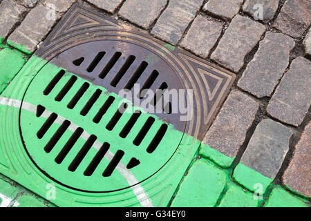 cobblestone with drainage Stock Photo - Alamy