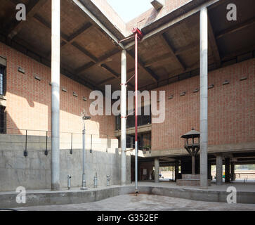 Views towards main courtyard entrance area with Chabutaro (bird feeding ...