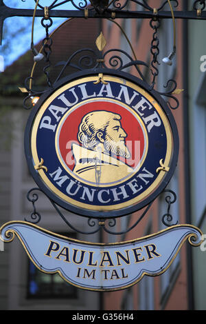 Tavern sign Munich Germany Stock Photo - Alamy