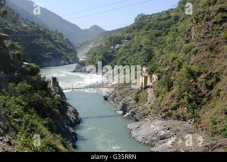 Rudraprayag, confluence of holy Mandakini and Alakananda rivers ...