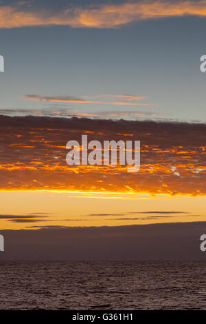 Southern Ocean sunset, en route to Bounty Island Stock Photo - Alamy