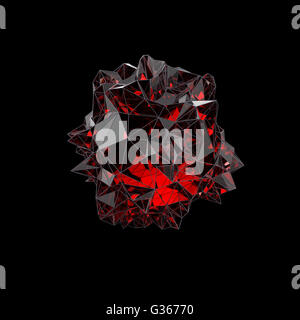 Ruby crystal structure, illustration Stock Photo - Alamy