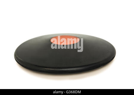 Discus throw on white background Stock Photo - Alamy