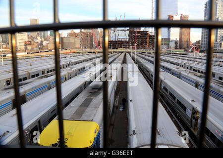 The LIRR West Side Train Yards Stock Photo - Alamy