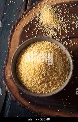 Raw Organic French Couscous in a Bowl Stock Photo - Alamy