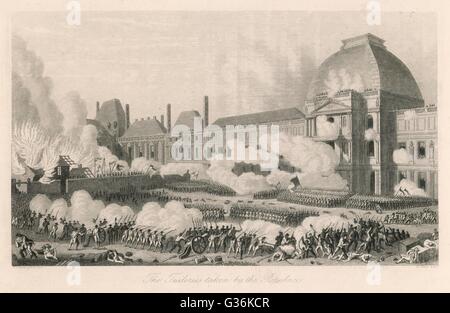 Storming the Tuileries Palace, 1792 Stock Photo - Alamy