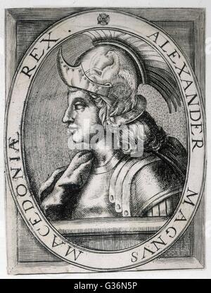 Alexander the Great (356-323 BC) Alexander III of Macedon. Portrait ...