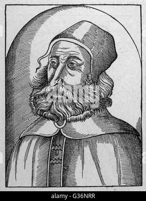Claudius Galen (Galenus) Greek physician working in Italy, treats Stock ...