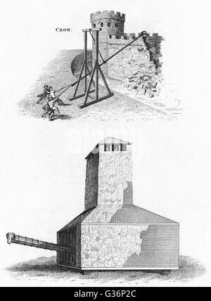 SIEGE TOWER & BATTERING RAM IN ACTION ASSYRIAN ARMY DESTROYING THE ...