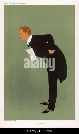 Winston Churchill - Cartoon Stock Photo - Alamy