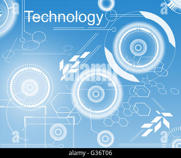 The elements that represent the technology in the world today Stock ...