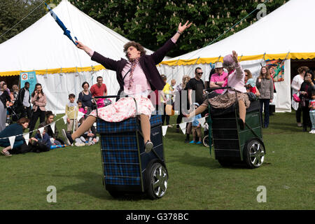 Comedy entertainers at afternoon gala and funfair in Weston Park ...