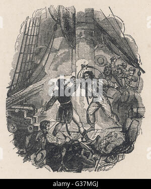 Teach, Edward, "Blackbeard", circa 1680 - 22.11.1718, English pirate ...