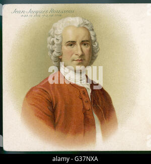 French Philosopher Jean Jacques Rousseau Stock Photo - Alamy