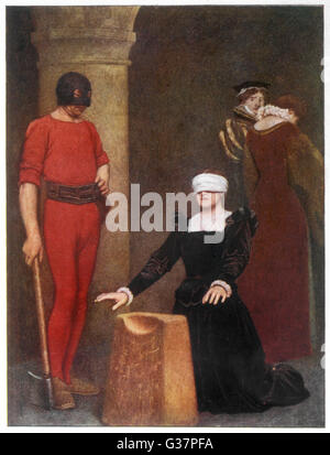 The execution of Mary Queen of Scots at Fotheringay Castle, 1587. From ...