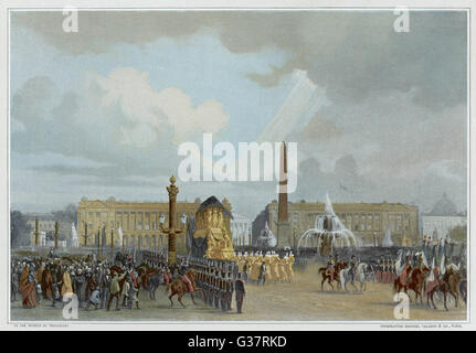 Funeral Napoleon 1840 death Stock Photo: 86927933 - Alamy