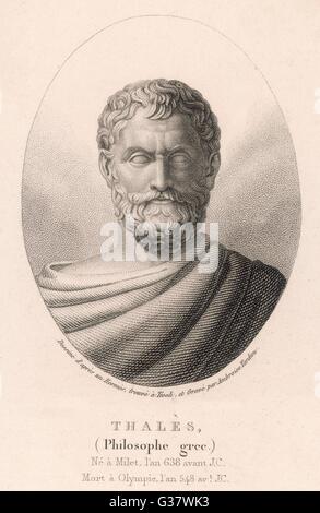 THALES OF MILETUS Greek philosopher and scientist Date: 625? - 547 ...