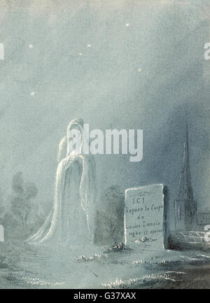 Ghosts in Churchyard Stock Photo - Alamy