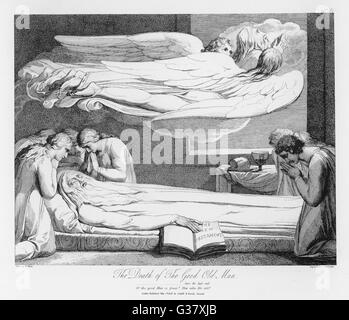 Soul leaving the body, 1808 Stock Photo - Alamy