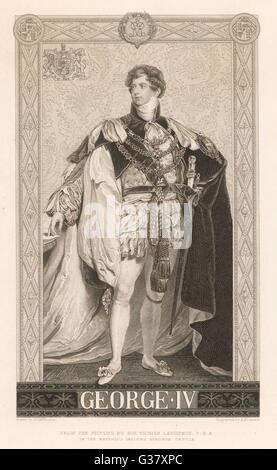 George IV (1762-1830) King of Great Britain and Ireland from 1820 Stock ...