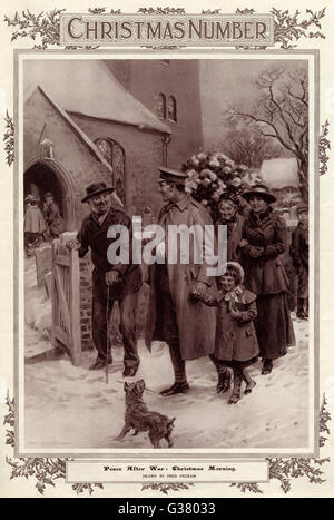 Christmas, First World War / WWI, postcard "Christmas Eve", Munich ...