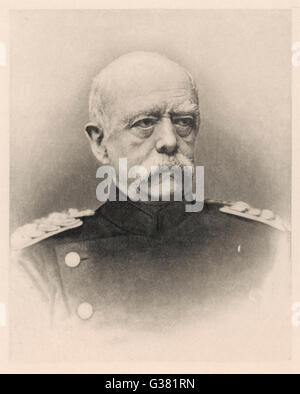 Otto von Bismarck, first Chancellor of the German Empire at age of ...