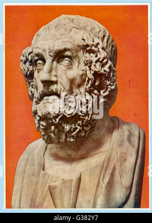 Homer (8th century BC) Greek epic poet credited with authorship of the ...