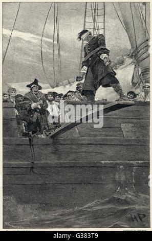 The punishment of the pirate Stock Photo: 49935483 - Alamy