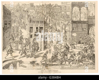 St Bartholomew's Day Massacre. Massacre of St Bartholomew. 1572 Stock ...