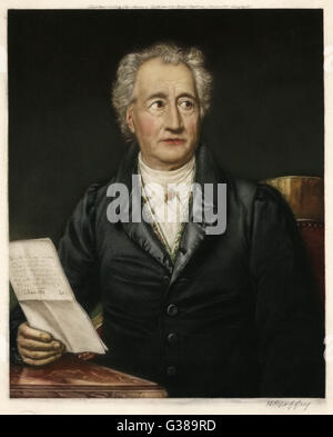 JOHANN WOLFGANG VON GOETHE Stock Photo - Alamy