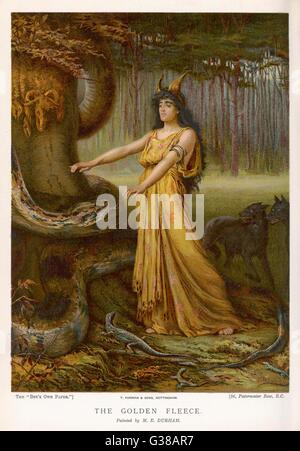 Medea, daughter of Aeetes, king of Colchis, who possesses the Golden ...
