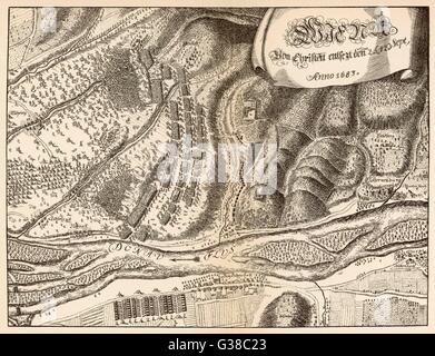 events, Ottoman Wars, Siege of Vienna 1529, view of the bivouac of ...