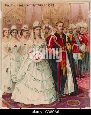 EDWARD VII/WEDDING 1863 Stock Photo - Alamy