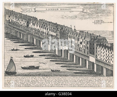 General View of London, 18th Century. England, 18th century. Engraving ...