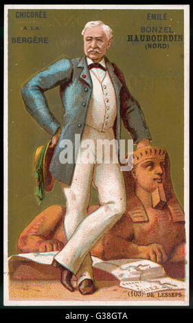 Ferdinand de Lesseps (1805-1894). French diplomat and entrepreneur Stock Photo - Alamy