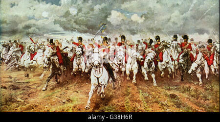 Scots Greys At Waterloo Stock Photo - Alamy