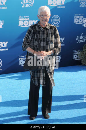 June 8, 2016 Hollywood, Ca. Betty DeGeneres "Finding Dory" World ...