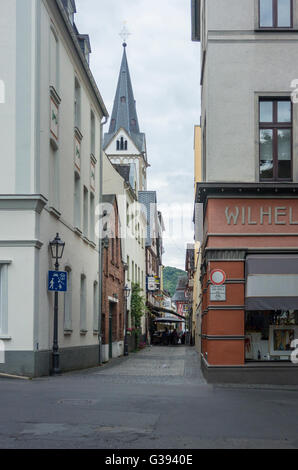 Street view of Boppard, Germany Stock Photo - Alamy