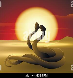 Snake. The background is white with black snakes. Frame. Exotic ...