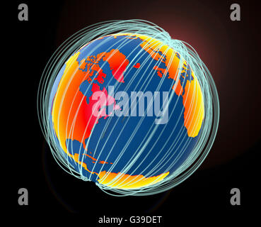 Rings around a sphere Stock Photo - Alamy