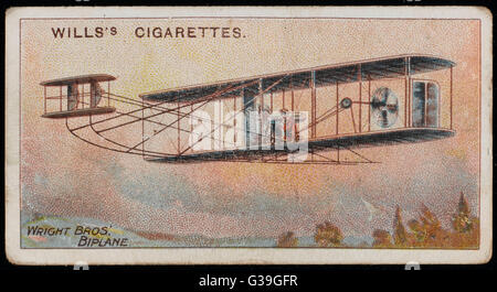 The first powered flight, December 17 1903, Kitty Hawk, North Carolina. Wilbur and Orville ...