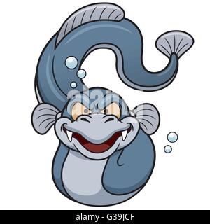 Electric eel cartoon Stock Vector Image & Art - Alamy