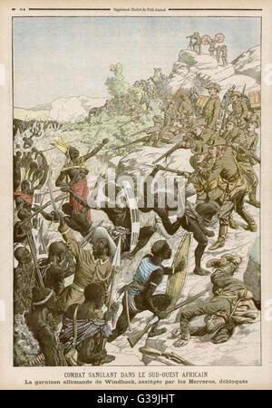Germans Attacked 1904 Stock Photo - Alamy