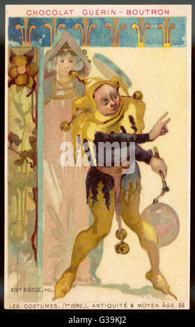 Court jesters of the 14th century Date: 14th century Stock Photo - Alamy