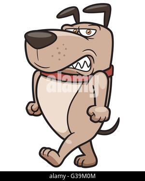 Vector illustration of Angry Dog Cartoon Stock Vector Image & Art - Alamy