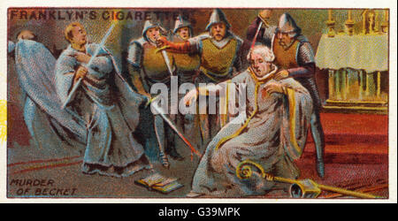 Assassination of Thomas Becket, 1170 Stock Photo: 36998644 - Alamy