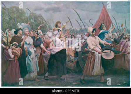 March of the women to Versailles, 1789 Stock Photo: 50028074 - Alamy
