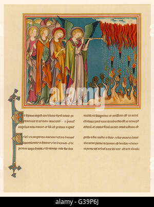 The Seven Angels with the Trumpets, from The Apocalypse, Latin Edition ...